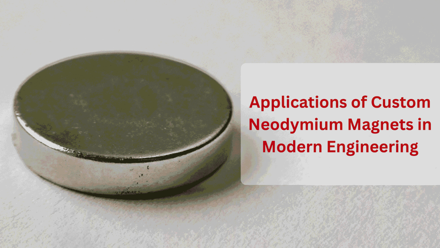 9 Applications of Custom Neodymium Magnets in Engineering